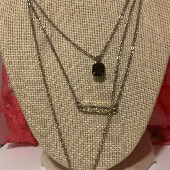 Jewelry | 3 Chain Dangle Necklace | Poshmark